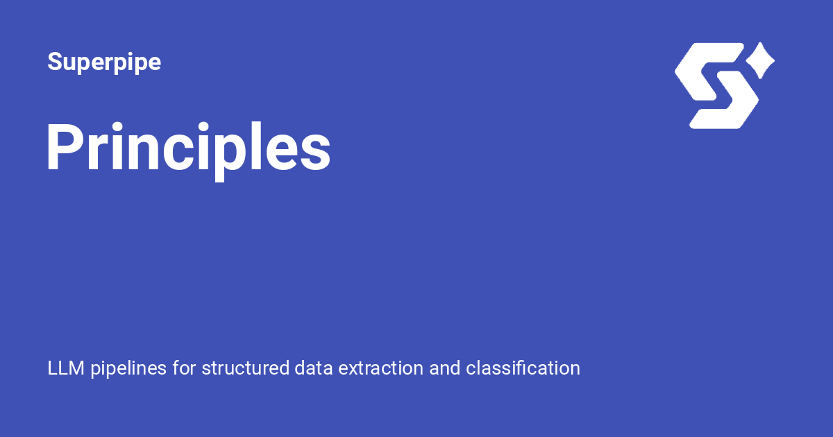 Principles - Superpipe